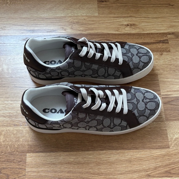 Coach | Shoes | Coach Mens Clip Low Top Sneaker In Signature Jacquard ...